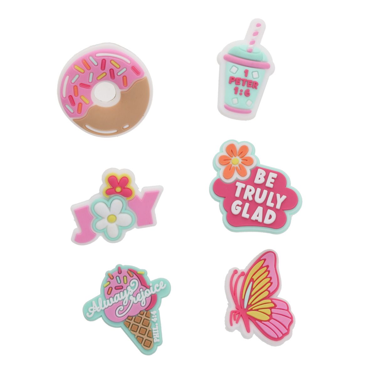 Shoe Charm Set - Six-Piece - Joyful Girl | Shop Today. Get it Tomorrow ...