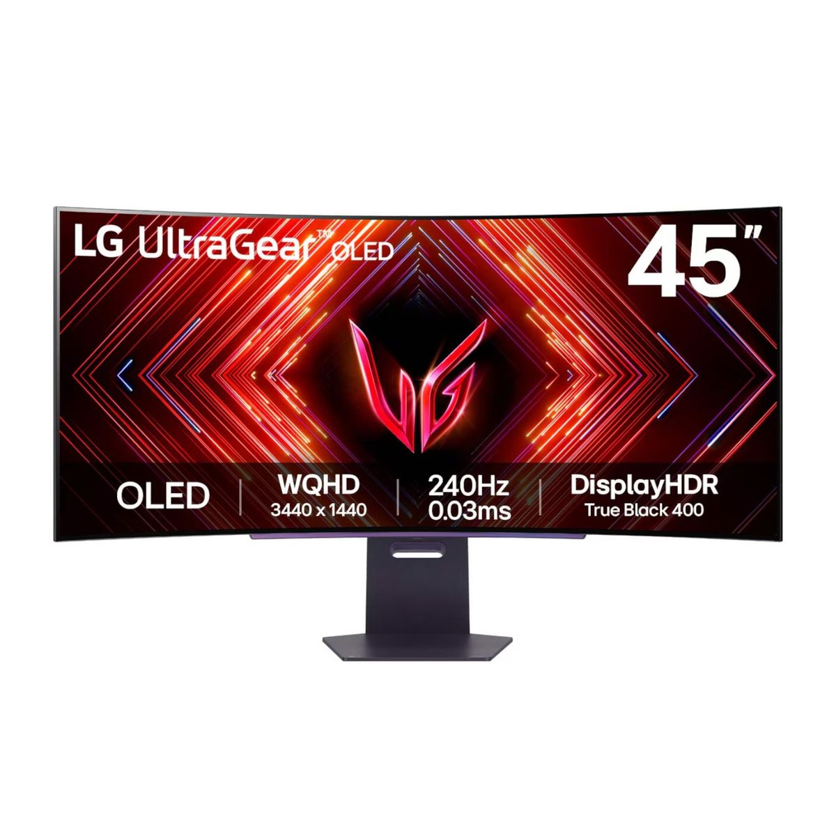 LG UltraGear 45GS95QE 240Hz 0.03ms UWQHD OLED 45" 800R Curved Gaming ...