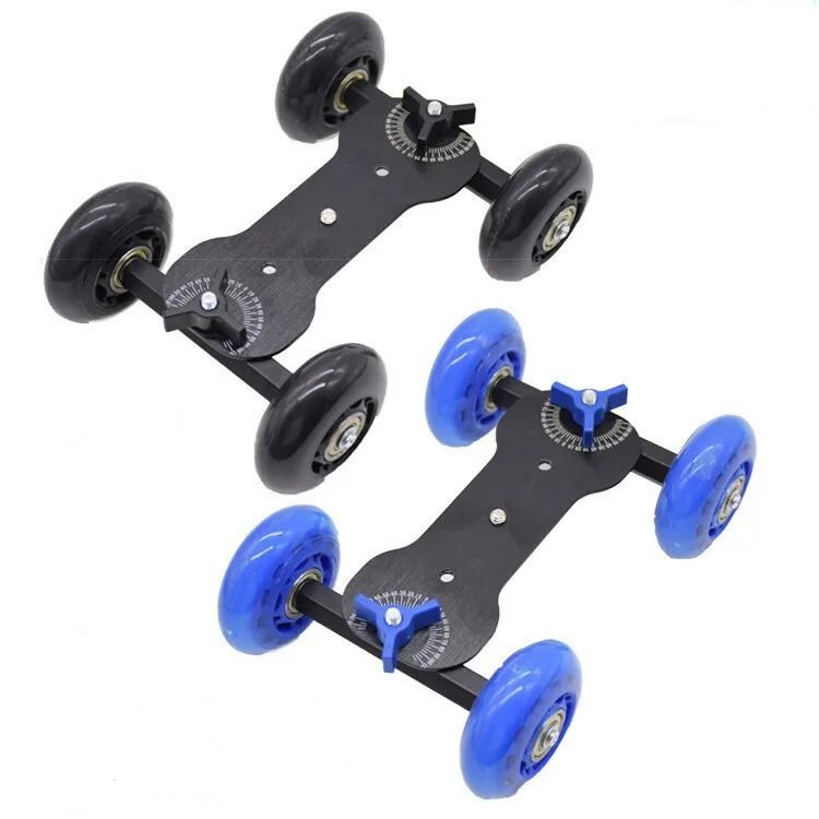 Blue Black Photograph Camera Video Rail Rolling Car Skater Track Slider ...