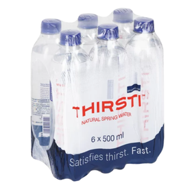 Thirsti Natural Sparkling Spring Water 500ml x 12 | Shop Today. Get it ...
