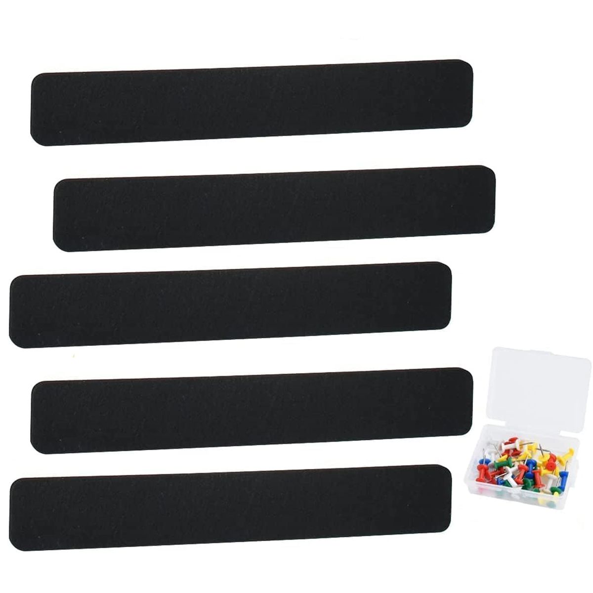 5Pcs Felt Message Picture Board Decorations with A Box of Push Pins ...