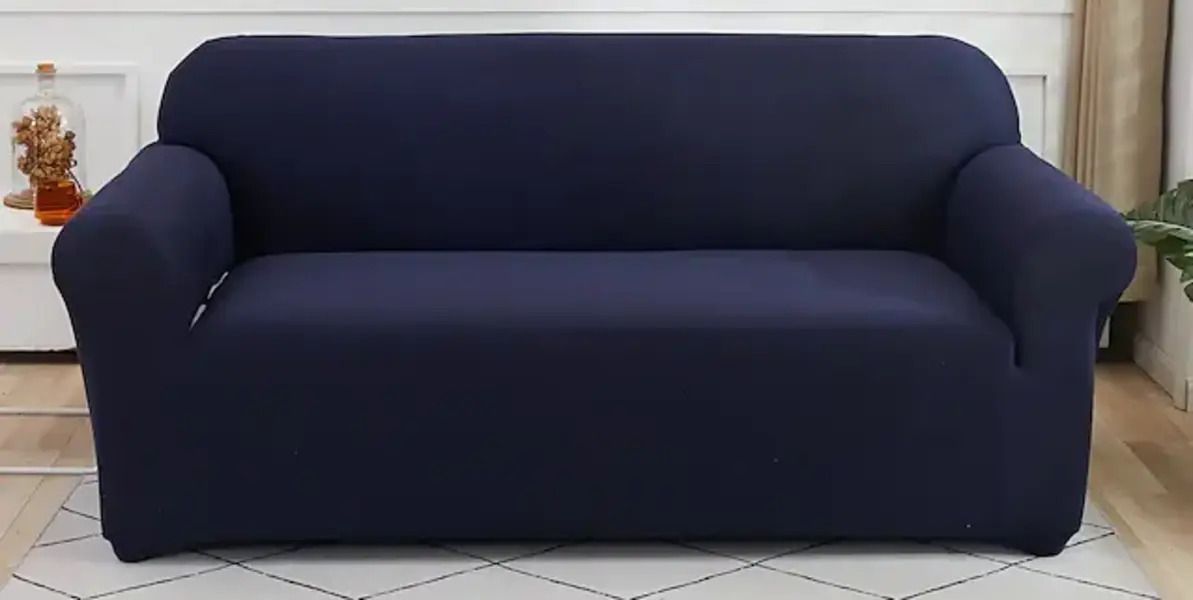 Elastic Stretch Sofa Cover Puru Blue | Shop Today. Get it Tomorrow ...