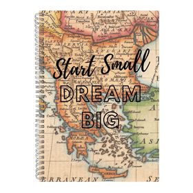 Dream Big A4 Notebook Spiral Lined Personal Growth Graphic Notepad Gift ...