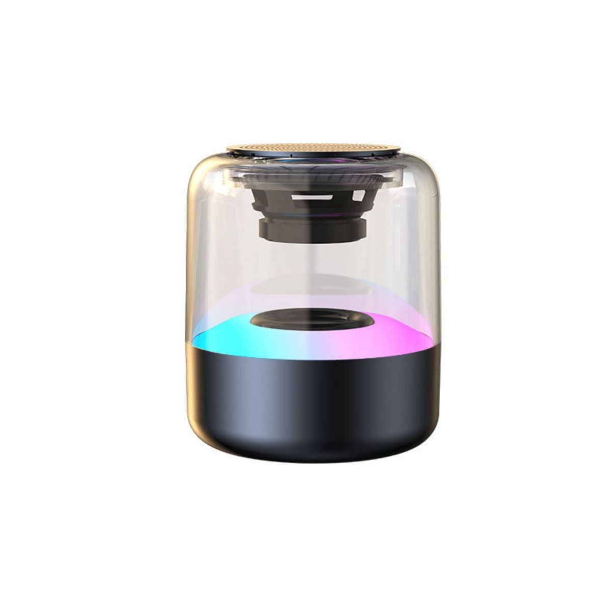 Wireless Stereo Speaker, Portable Bluetooth Speaker with RGB Lights ...