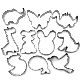 Assorted Cookie Cutters 10 pcs Stainless Steel Pastry Mould Cookie ...