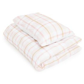 George & Mason - Kids Pink Check Duvet Cover Set | Shop Today. Get it ...