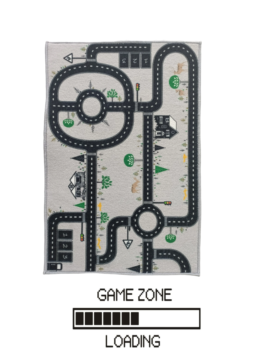 Race Car Track Rug Play Mat for Game Room and Gaming Sticker | Shop ...