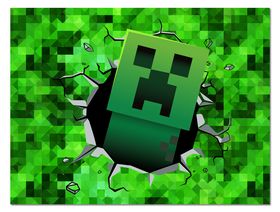 Disposable Paper Placemat Set: Minecraft Creeper | Shop Today. Get it ...
