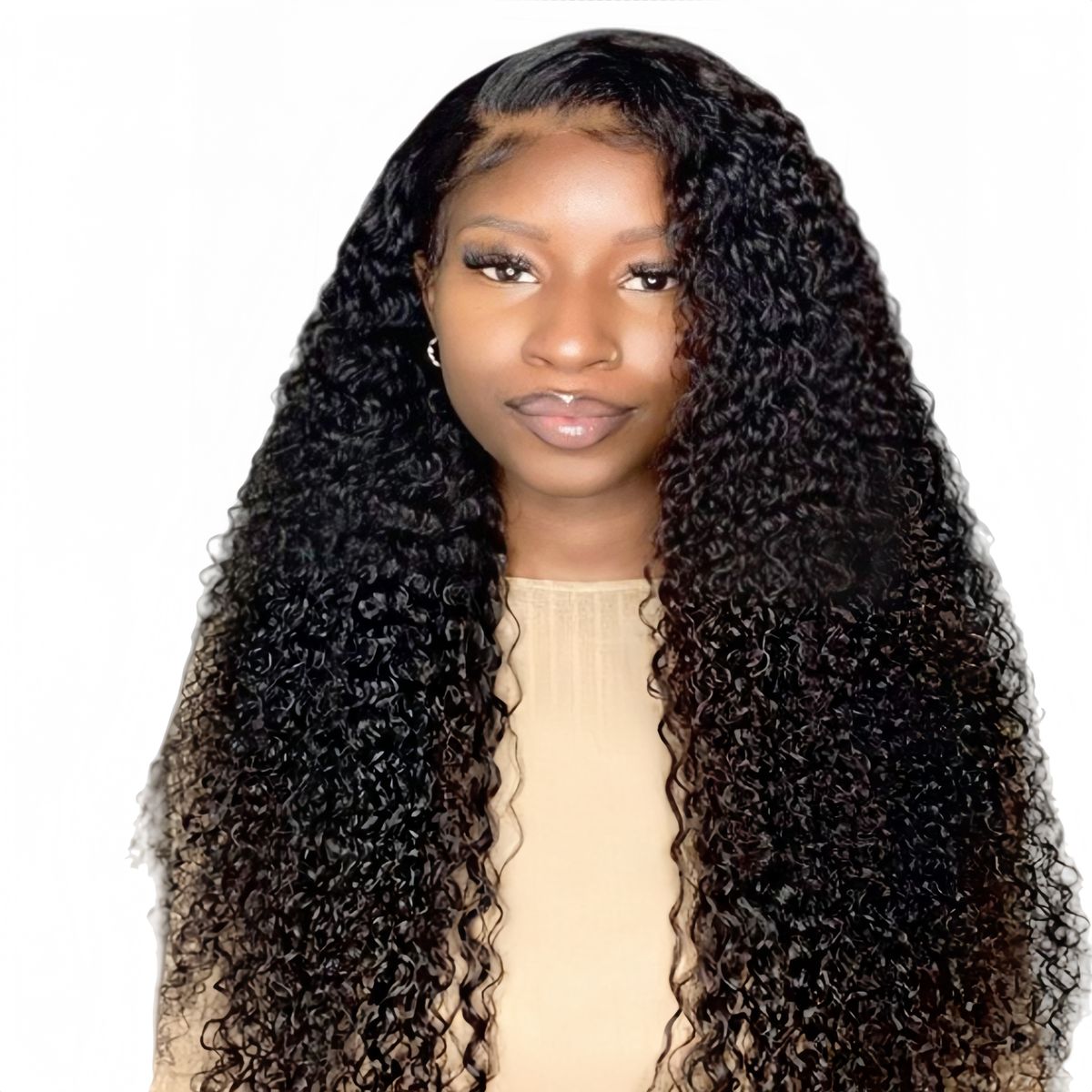 Luvée 24-inch Water Wave Wig Full Frontal Human Hair Transparent Lace ...