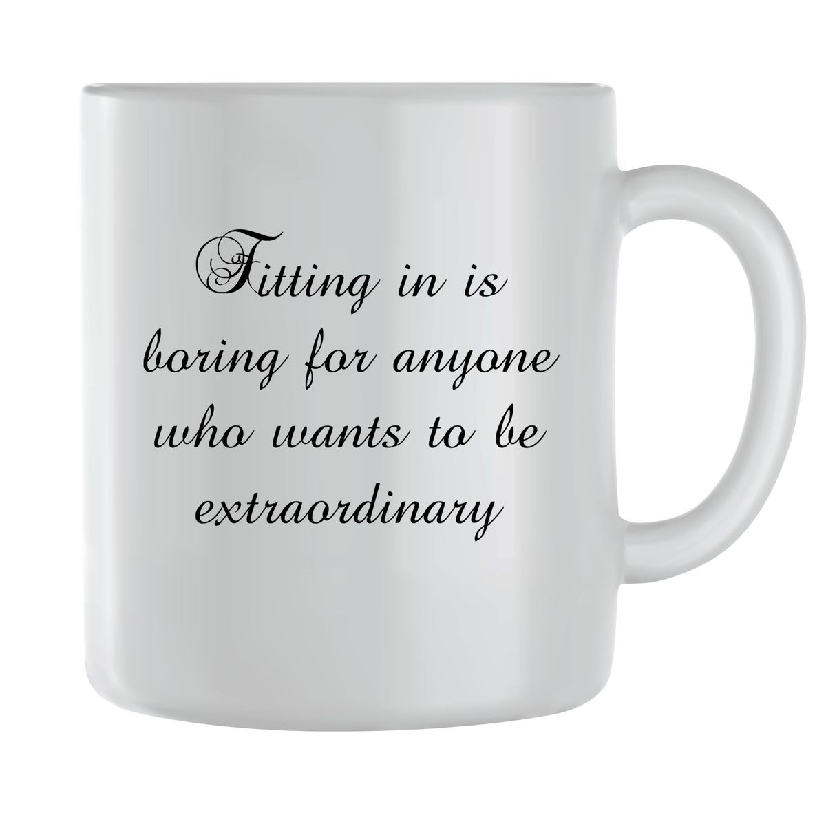 Fitting in Coffee Mugs for Men Women Motivational Sayings Graphic Cups ...