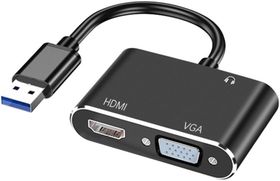 Video Adapter USB3.0 To HDMI + VGA Adapter -Support 1920x1080 Full ...