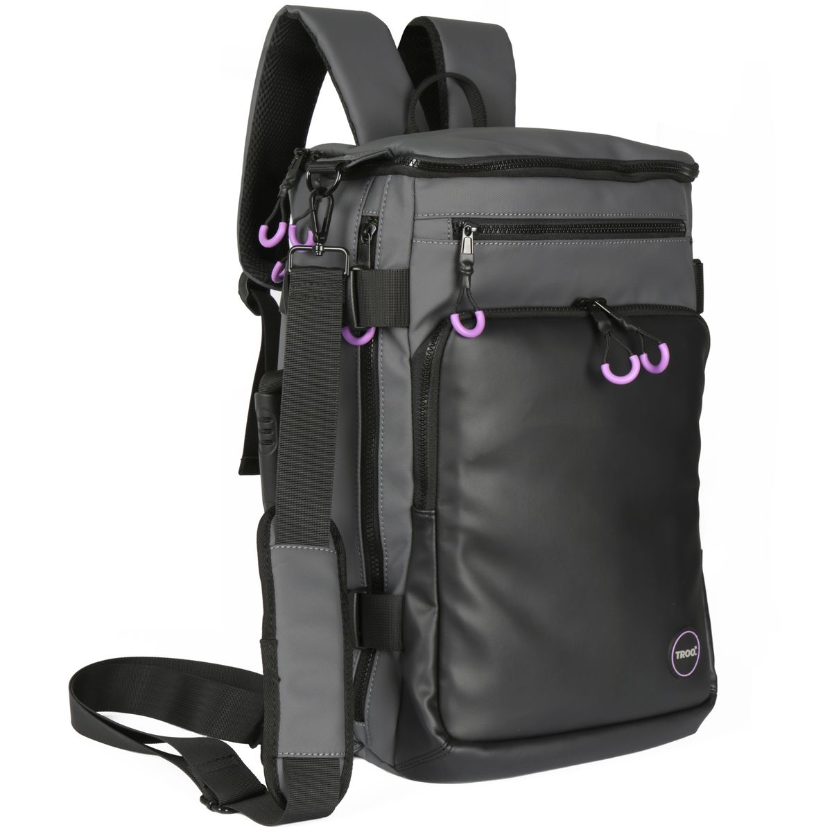 TROO Multifunctional Laptop+Tablet Backpack CrossBody Overnight Travel ...