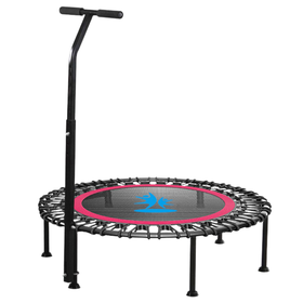Rebounder Fitness Trampoline - Adjustable Handle Bar - 1818 Fitness ...