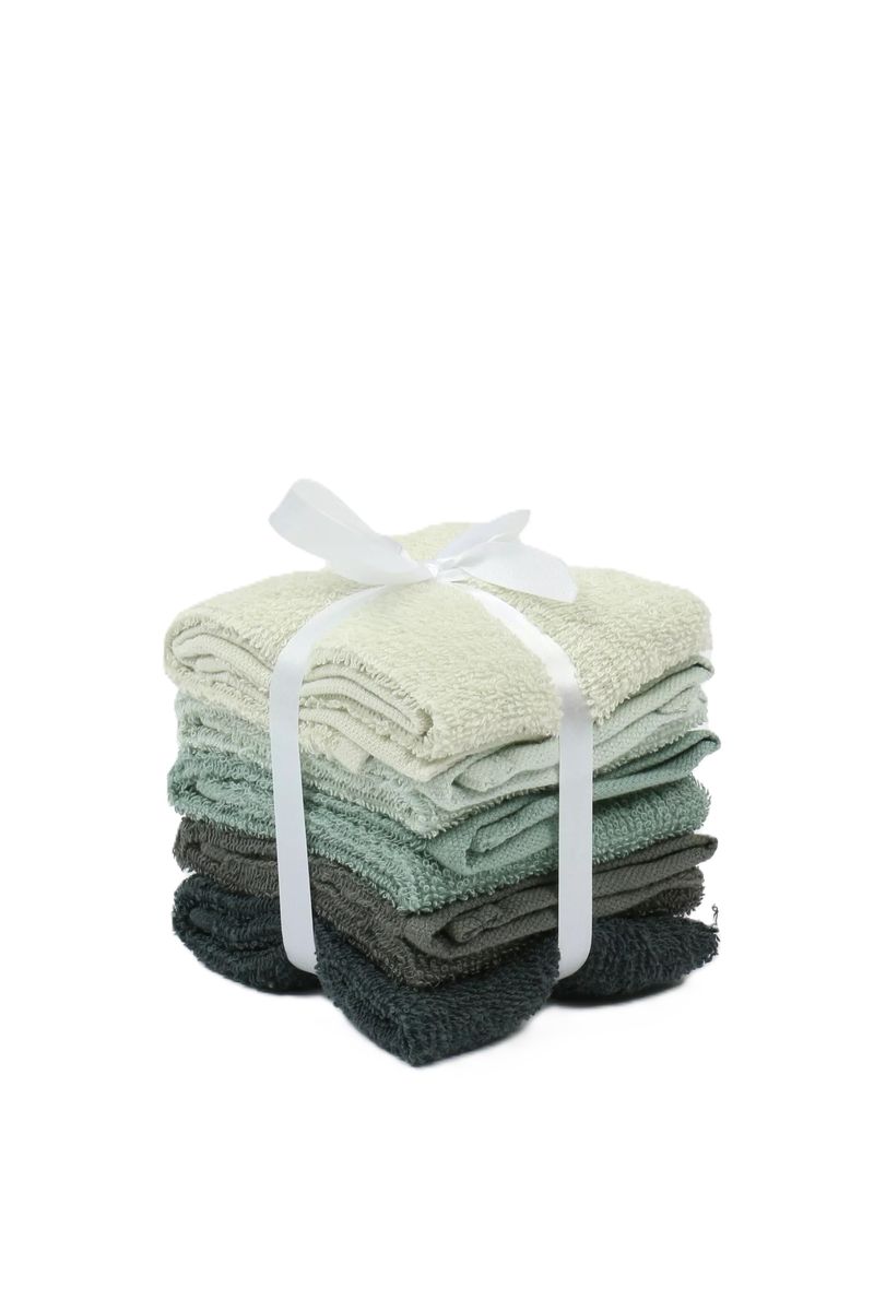 5 Pack Cotton Face Cloths Multicolour | Shop Today. Get it Tomorrow ...