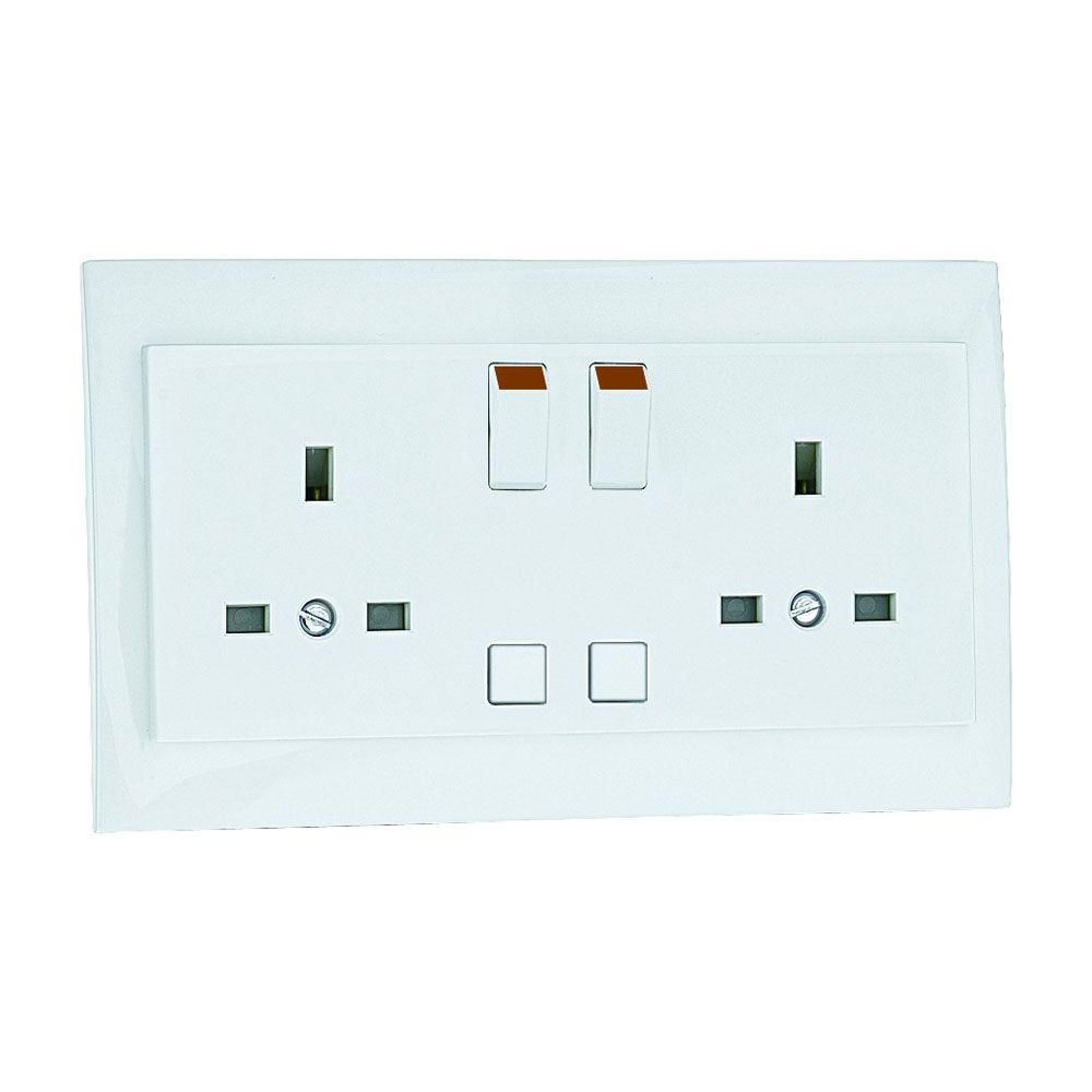 Efapel - Switched Double British Earth Socket 13a | Shop Today. Get it ...