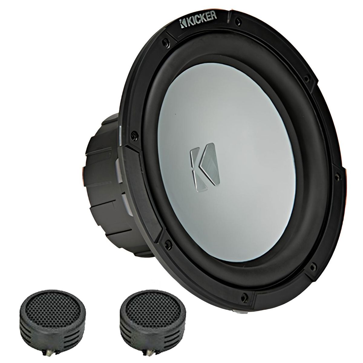 Kicker 45KMF102 KM-Series 10" Free Air 350w Marine Subwoofer & Evo ...