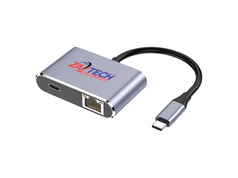 ZATECH Power Hub: Type C to USB3.0 x2, RJ45, PD - Boost Your ...