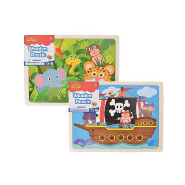 Real Wooden Toys- Assorted Wooden Puzzles 25 Piece Pack Of 2 x1 | Shop ...