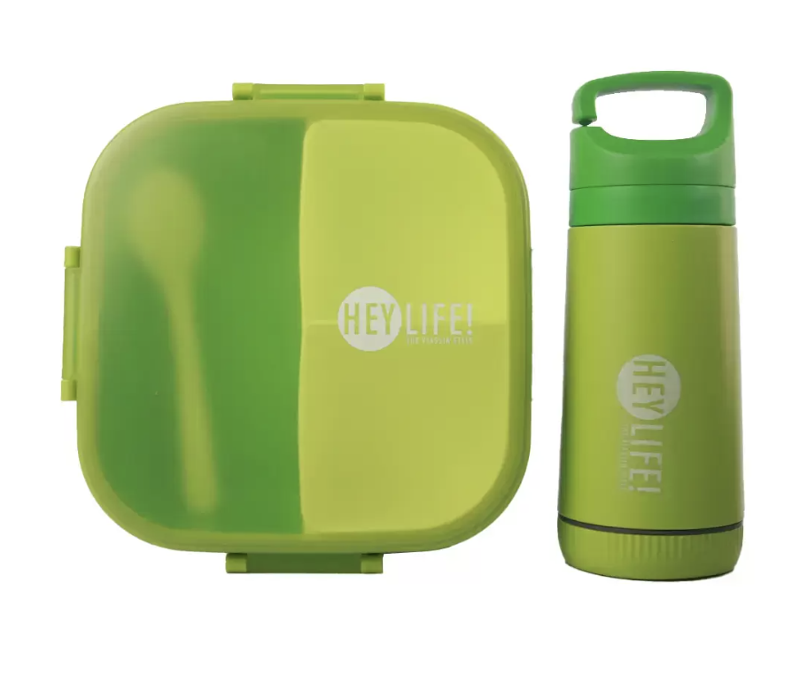 HY-134 - 3 Compartment 900ML Lunch Box With 350ML Water Bottle Set ...