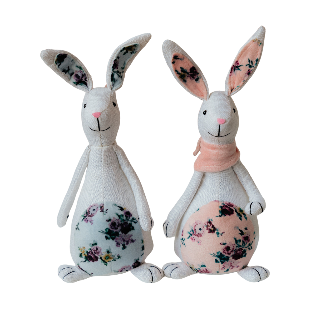 Nordic Scandinavian Easter Bunny Rabbit Fabric Decorations 27cm Set of ...