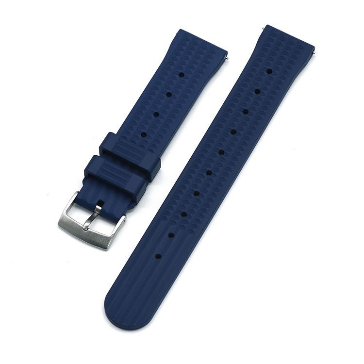 20mm Rubber Waffle Watch Strap Blue | Shop Today. Get it Tomorrow ...