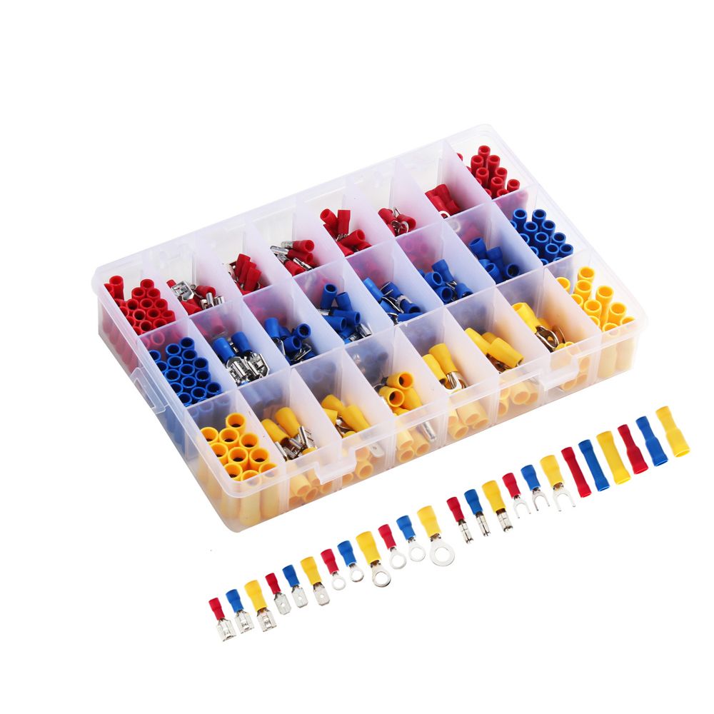 400 Piece Electrical Wire Connectors Crimp Terminals Case Kit | Shop ...