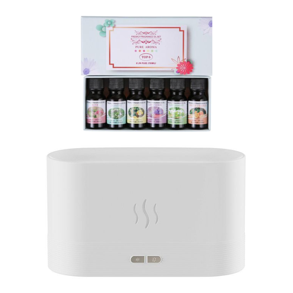 Simulation Flame Light Diffuser & 6 Bottles Set of Essential Oil | Buy ...
