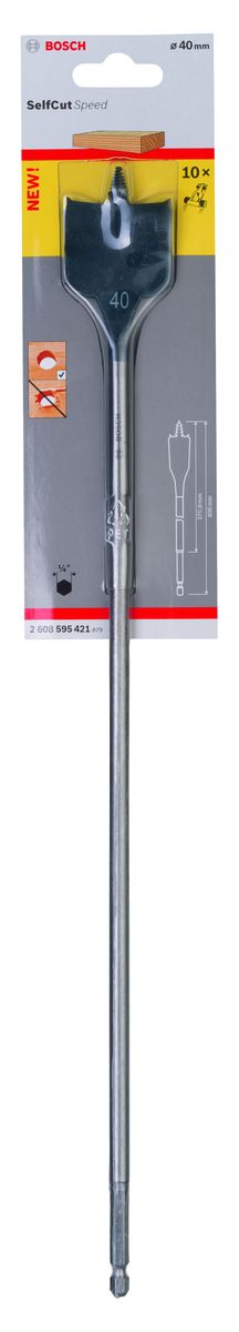Bosch - Self Cut Speed Spade Bit, Hexagon 40 x 400 mm | Shop Today. Get ...