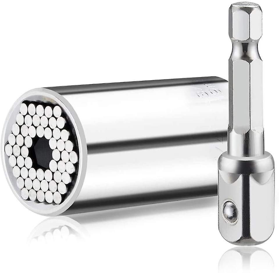 Mechanical Workshop Universal Torque Wrench Head Set Socket 7-19MM ...