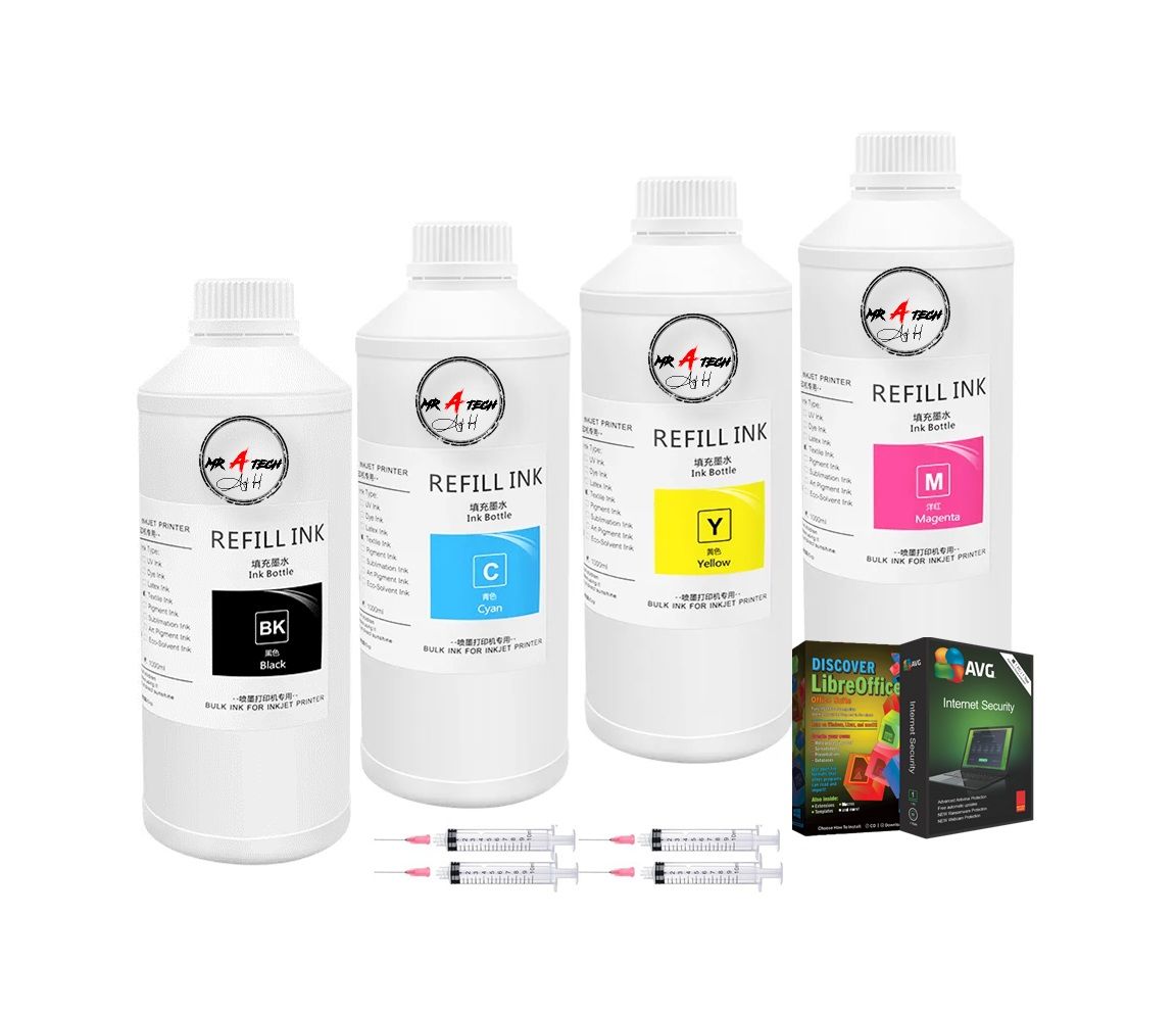 Refill Ink Bottle CANON GI-41 BK/ GI-41 C / GI-41Y / GI-41M -Compatible ...