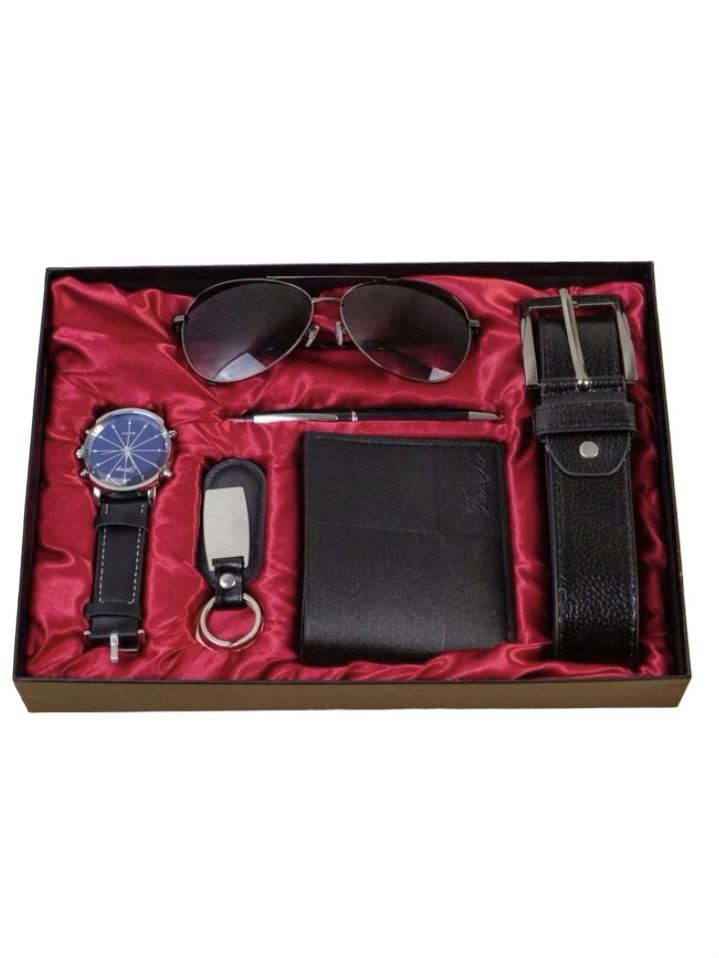 Man Gift Box Watch-Sunglasses Leather Belt-Wallet-Pen-Keychain | Shop ...