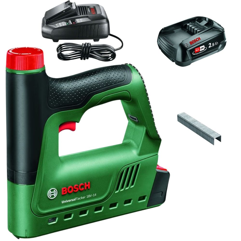 Bosch - Cordless Universal Tacker 18V-14 with 2.5Ah Battery and Charger ...