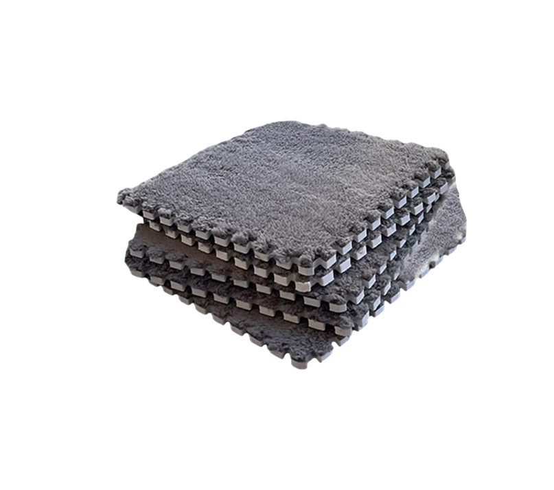 Interlocking Foam Mats, Fluffy Carpet Tiles - 10 Pieces | Shop Today ...