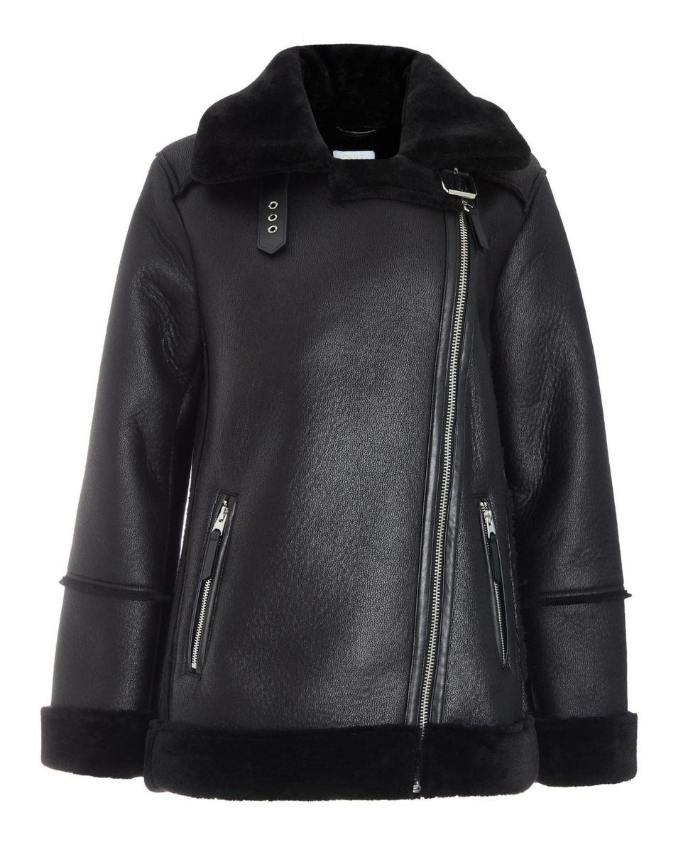 Quiz Ladies - Black Aviator Faux Fur Jacket | Shop Today. Get it ...