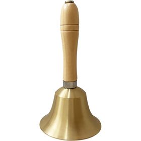 Large School Bell - 14.5cm high 6.5cm diameter - Brass Hand Bell ...