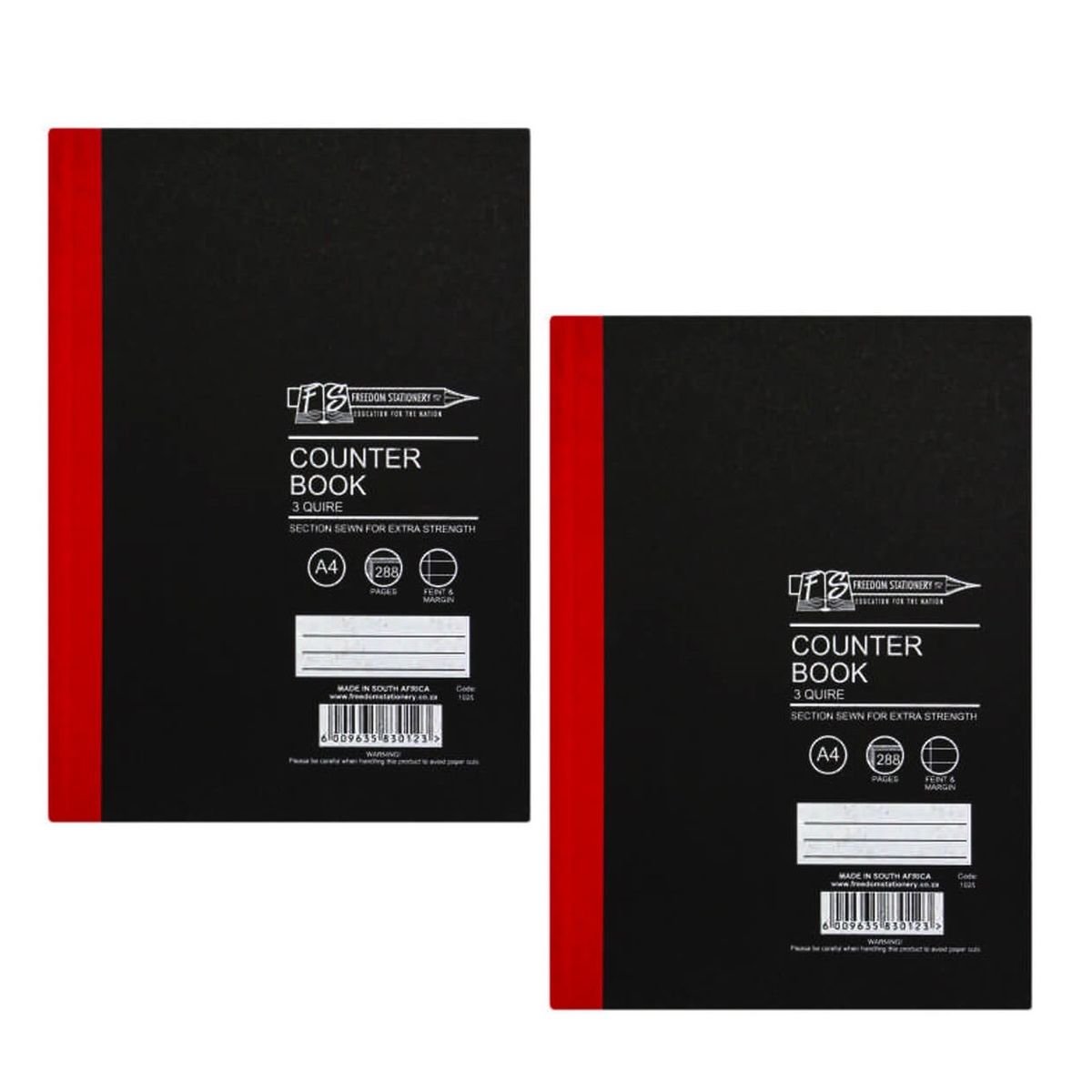 Hard Cover A4 Counter Book 288 Pages 3 Quire Pack Of 2 Shop Today
