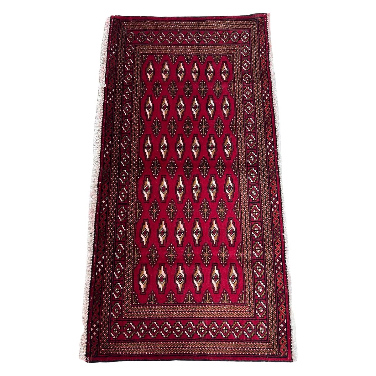Dark Red Handmade Persian Rug - 129 x 65 cm | Shop Today. Get it ...