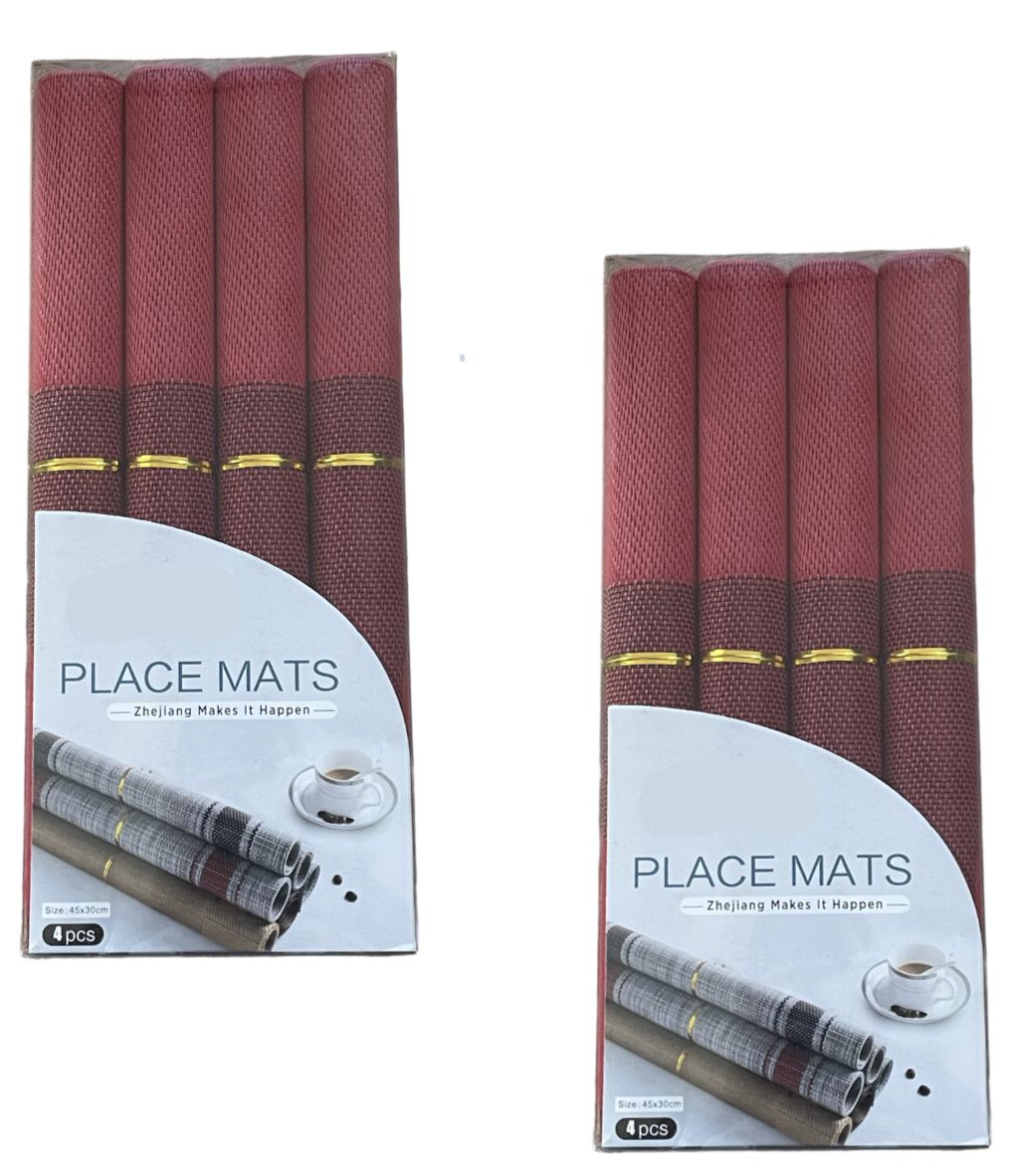 2 x Pack of 4 High Quality Durable Place Mat | Shop Today. Get it ...