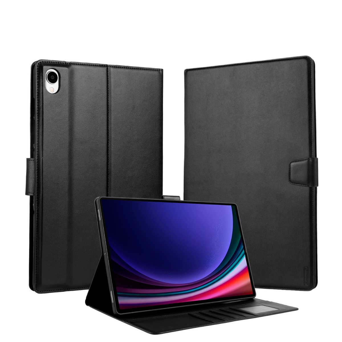 Hanman Classic Flip Leather Wallet Cover for Galaxy Tab S9 FE (10.9 ...