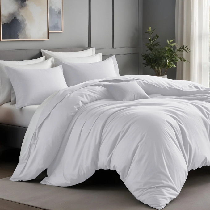 Relax Collection Plain Microfibre Duvet Cover 3 Piece Set | Shop Today ...