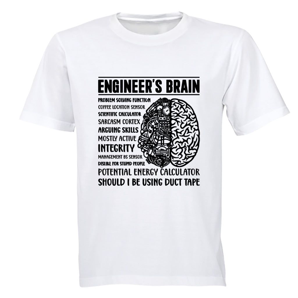 Engineer's Brain - Adults - T-Shirt | Shop Today. Get it Tomorrow ...