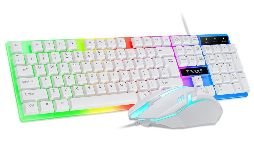 T-Wolf Rainbow Backlit Game Keyboard And Mouse Set - TF230 | Shop Today ...