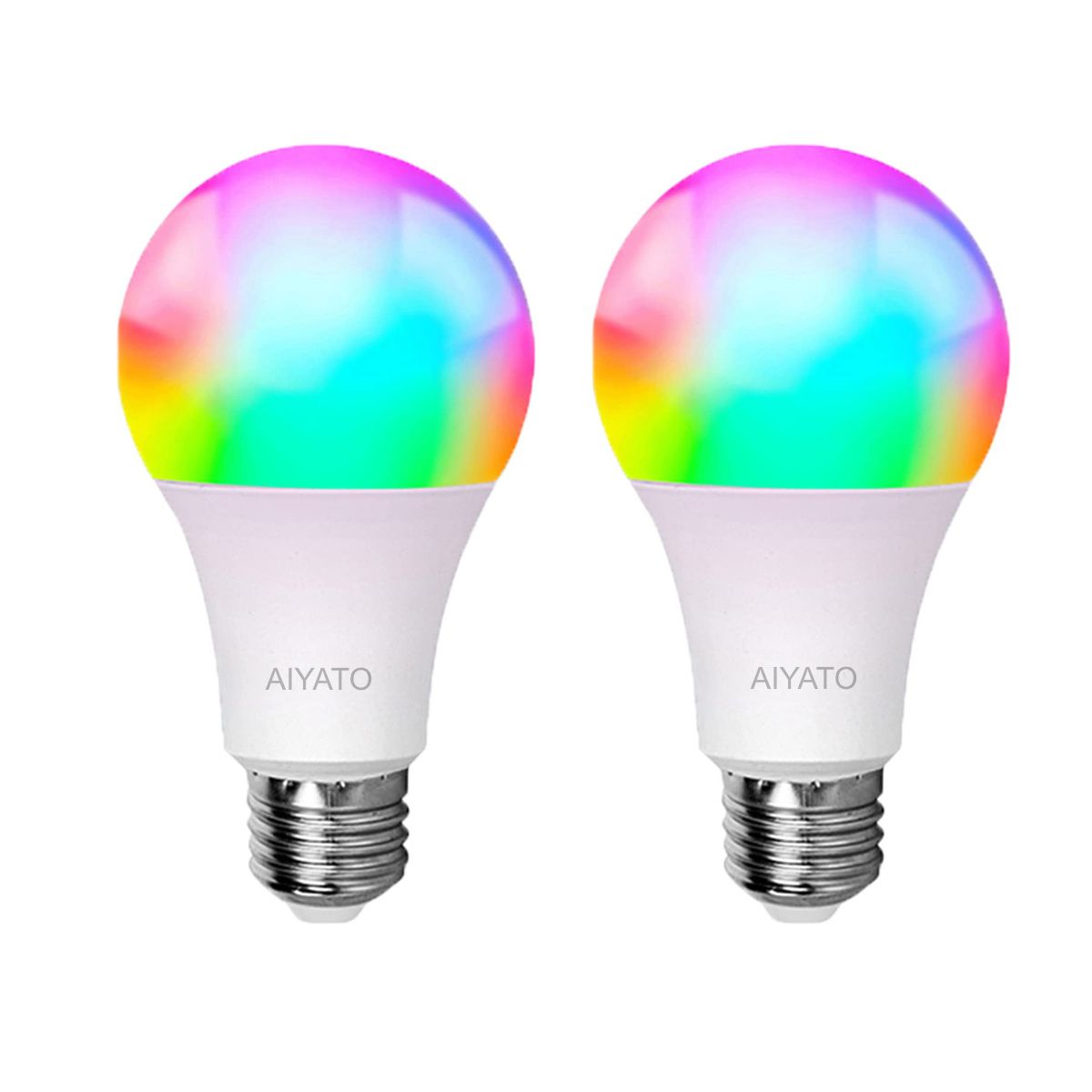 E27 Smart Light Bulb, Smart WiFi LED Bulbs Compatible with Apple ...