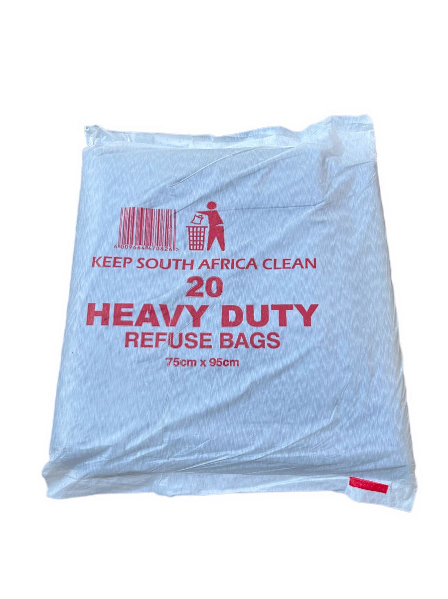 20Pcs Heavy Duty Refuse Bags 75cmx95cm- Black | Shop Today. Get it ...