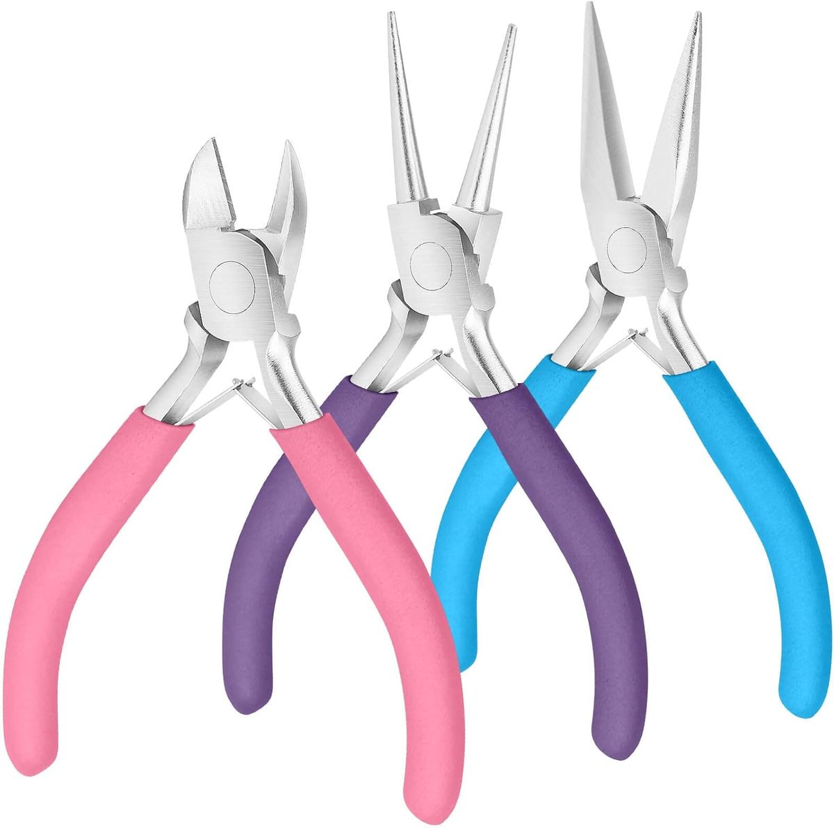Jewelry Pliers Set Needle Nose Round Nose & Wire Cutters for Jewelry ...