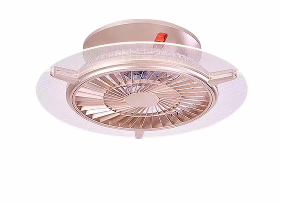 Rose Gold Space Saving LED Ceiling Fan with Remote | Shop Today. Get it ...