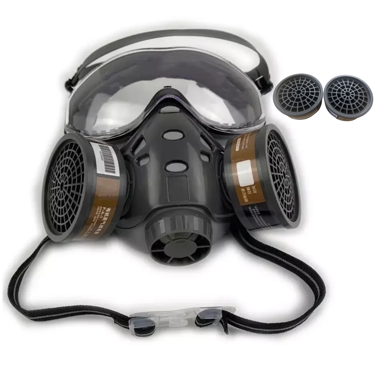 Lightweight of Gas Mask, Protective Mask with Goggles & 4 Filter ...