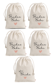 Love and Sparkles Bride and Tribe Drawstring Bags for Wedding Bridal ...
