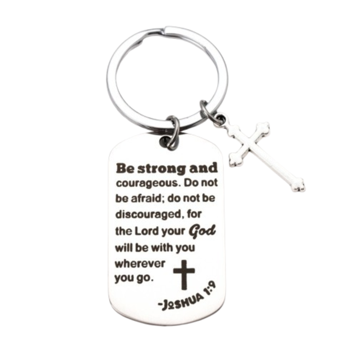 Stainless steel Keyring Keychain Christian Gifts Inspirational Bible ...