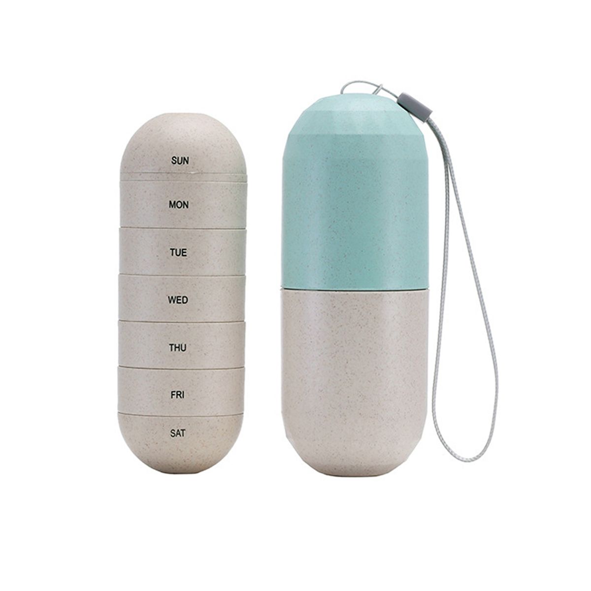 7-Day Pill Storage Box Waterproof Sealed Portable Pill Box Travel ...